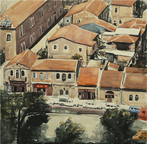 Arie Azene | The Roofs of Jerusalem | MutualArt