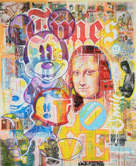 Eric Brakha | Mona Lisa and Mickey Mouse, | MutualArt