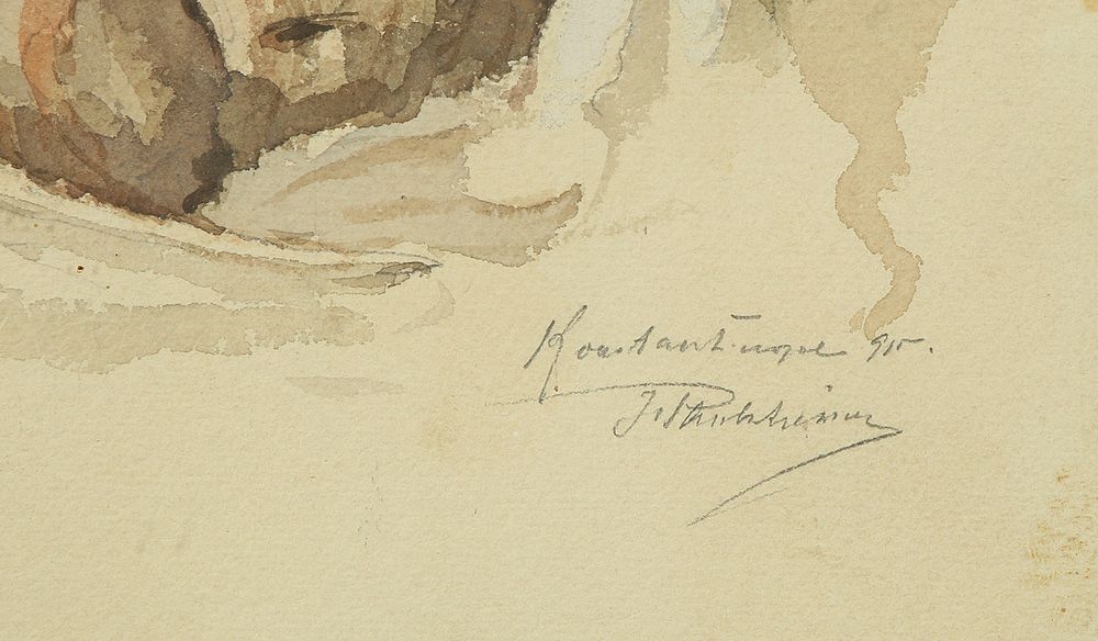 Józef Pankiewicz | A Figure with a Beard (1915) | MutualArt