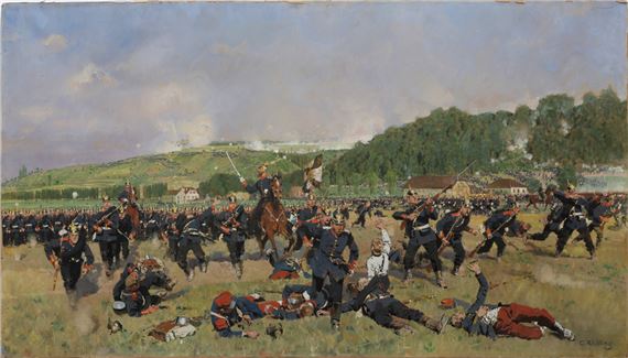 Carl Röchling | Die Schlacht von Spichern (Circa 1908) | MutualArt