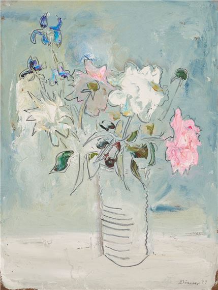 Sterling Boyd Strauser | Sterling Strauser Oil, Still Life with Peonies ...