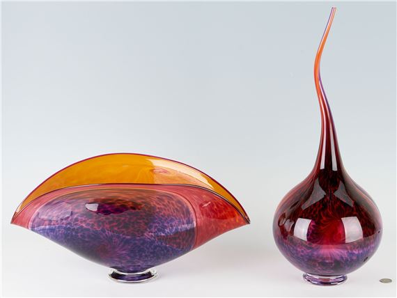 Victor Chiarizia | 2 Victor Chiarizia Art Glass Sculptures, Gondola ...