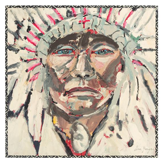 Ira Yeager | Portrait of a Native American (2018) | MutualArt