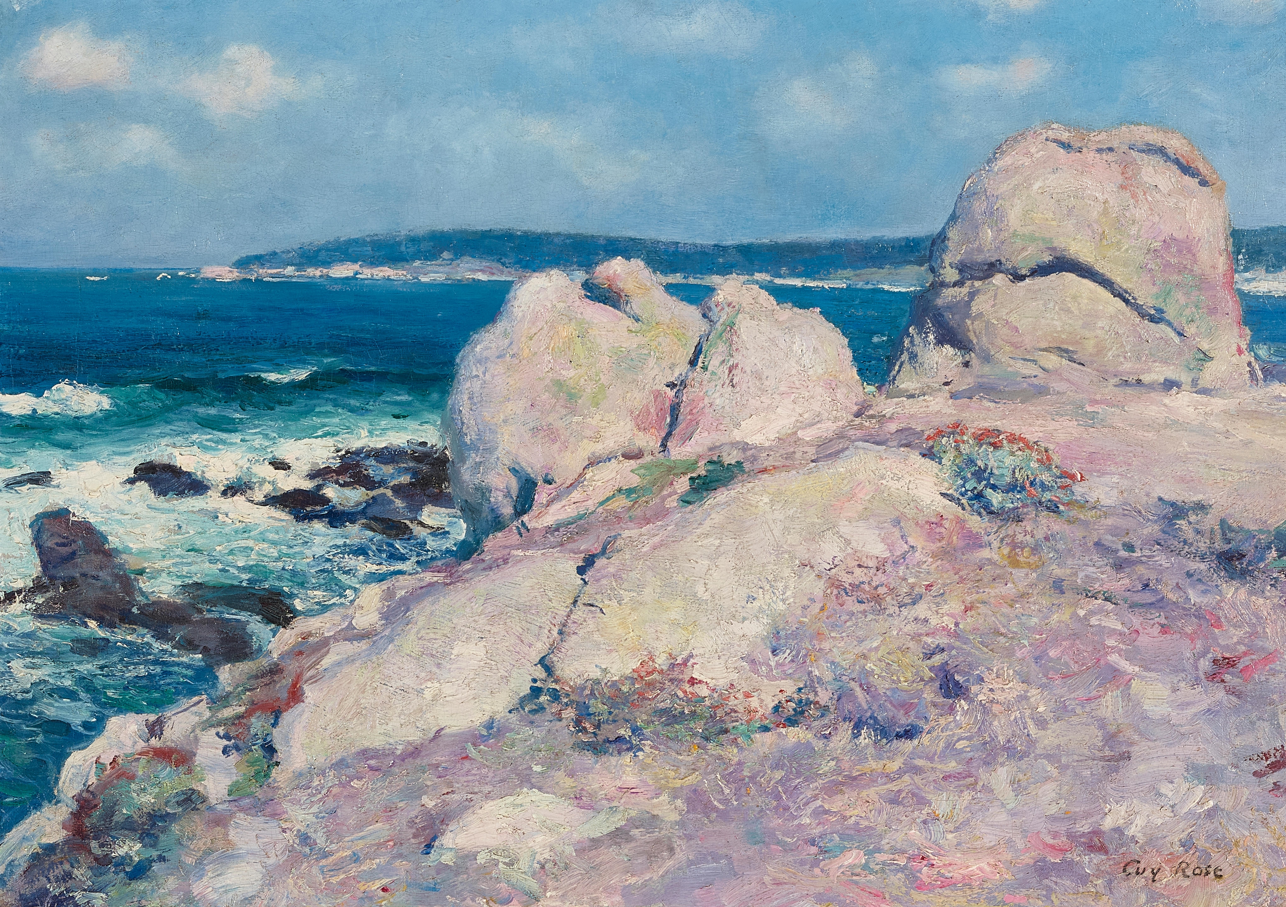 Guy Rose | Rocks, Point Reamer | MutualArt