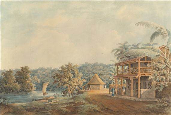 Lt. Col. James George | Riverside dwellings in Southeast Asia (1816 ...