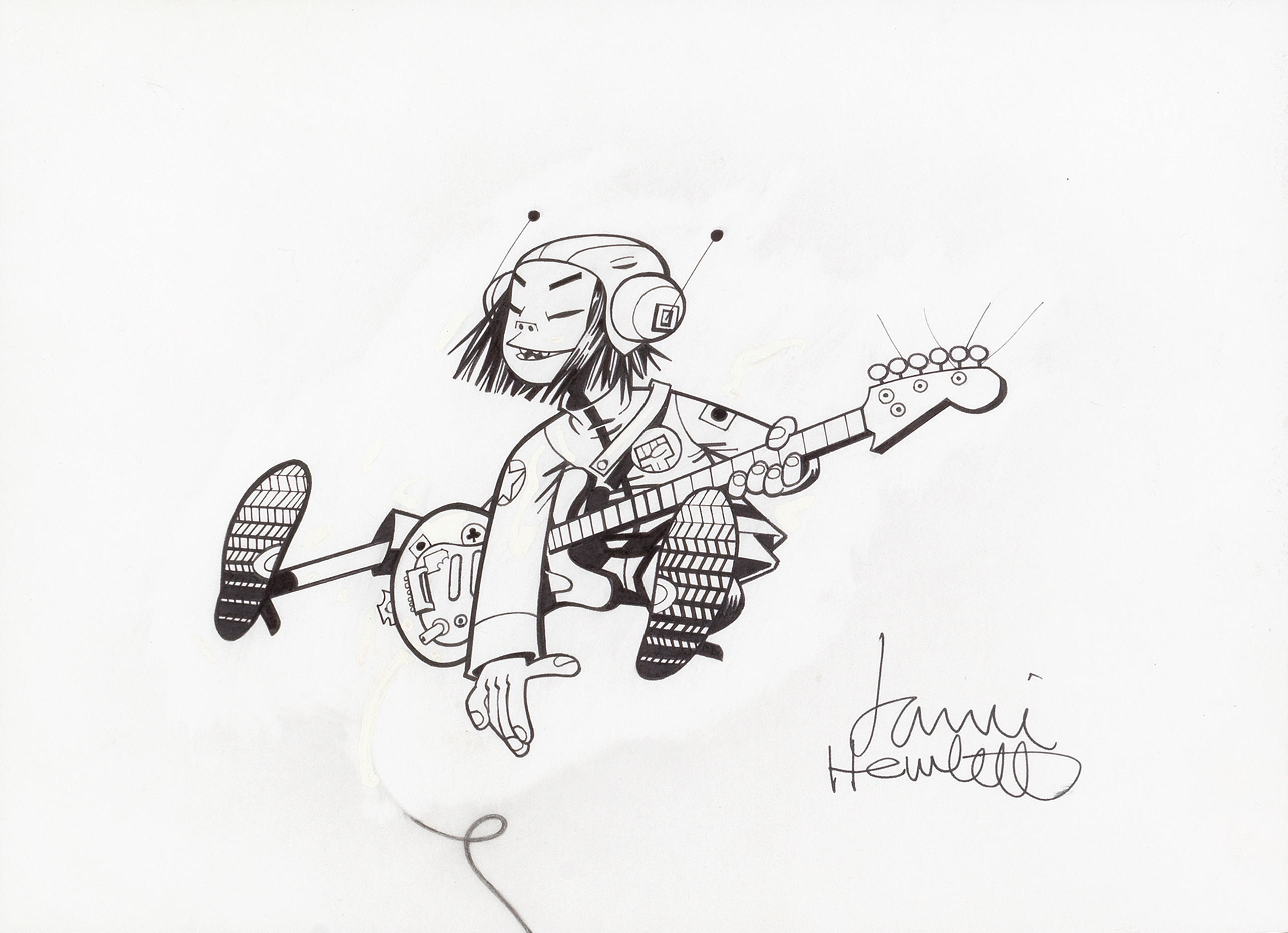 Jamie Hewlett | Artwork of Gorillaz's Noodle (Circa 2000) | MutualArt