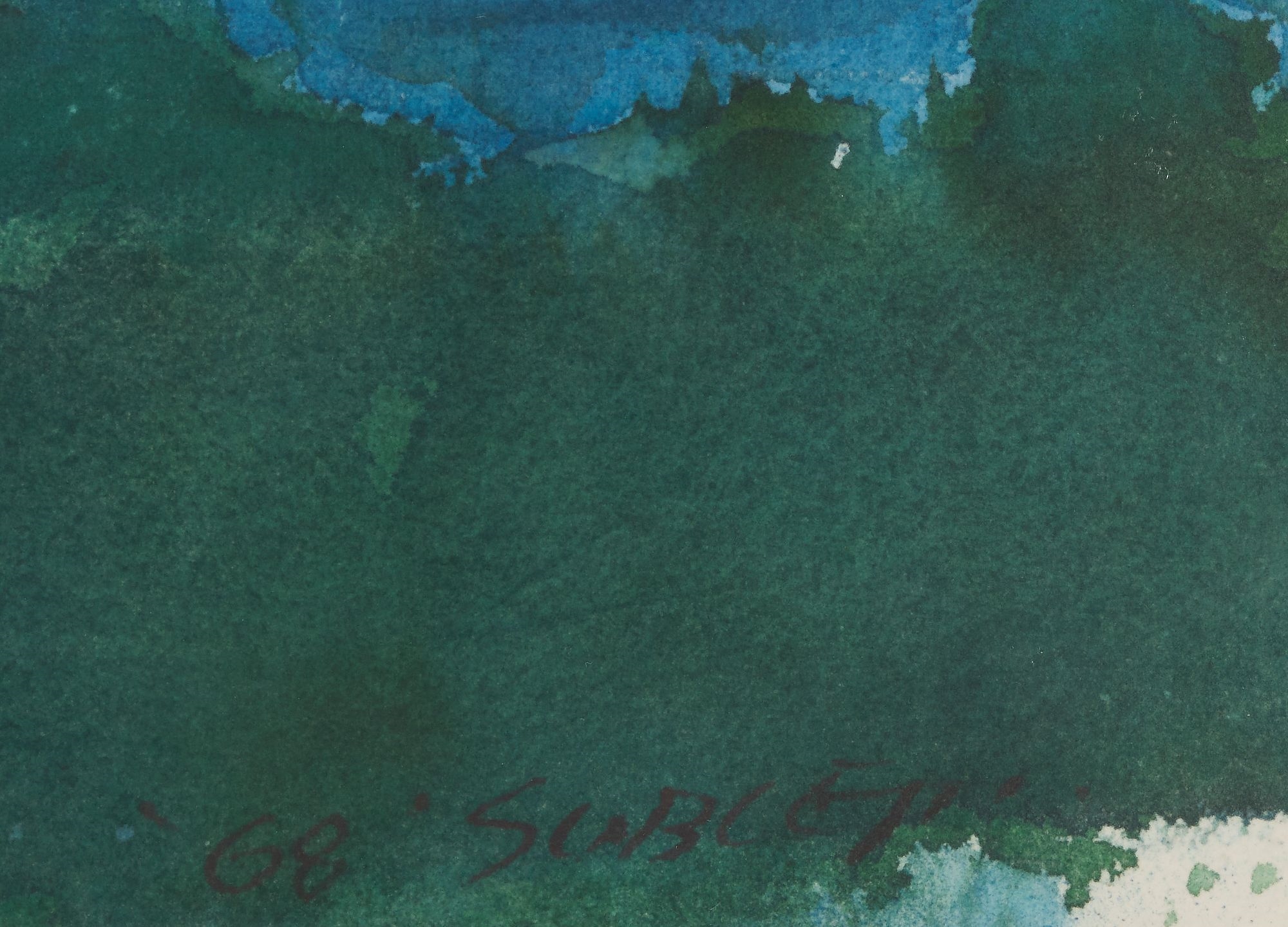 Carl Sublett | Carl Sublett Watercolor Coastal Scene with Sailboats (68 ...