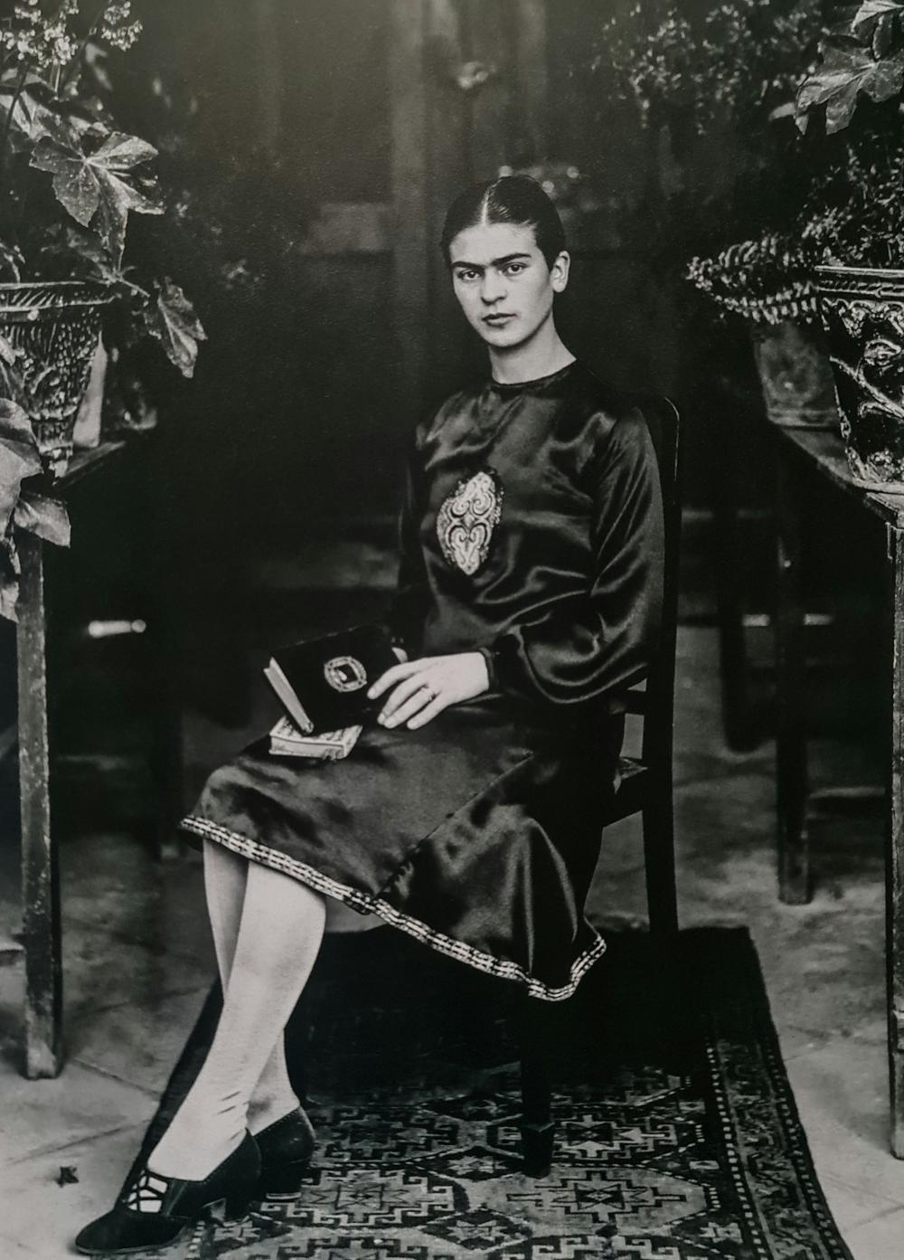 Frida Kahlo | FRIDA KAHLO, SEATED IN DRESS (2021) | MutualArt