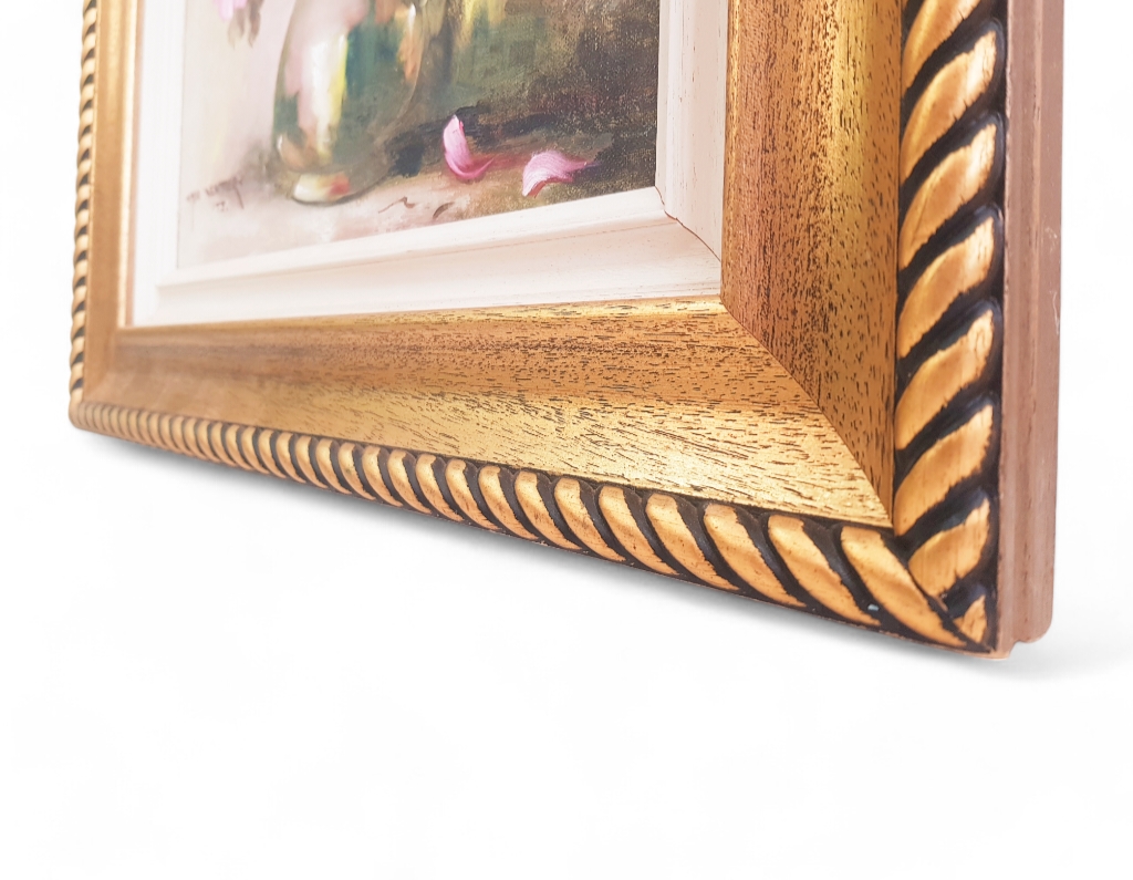 Mia Venter | BEAUTIFUL GILT FRAMED STILL LIFE OF FLOWERS OIL PAINTING ...