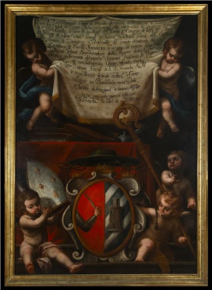 Spanish School, 17th Century | Escuela Española del siglo XVII - Escudo de armas de Lorenzo de ...