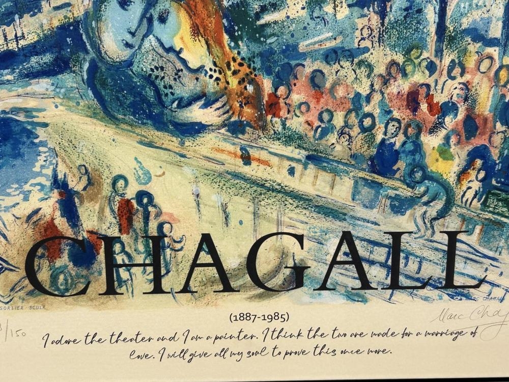 Marc Chagall | Beautiful Marc Chagall Surrealist Landscape | MutualArt