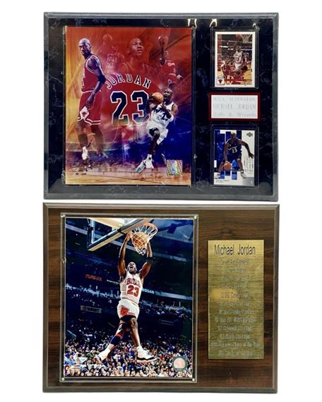 Michael Jordan | 2pc Michael Jordan Plaques | MutualArt