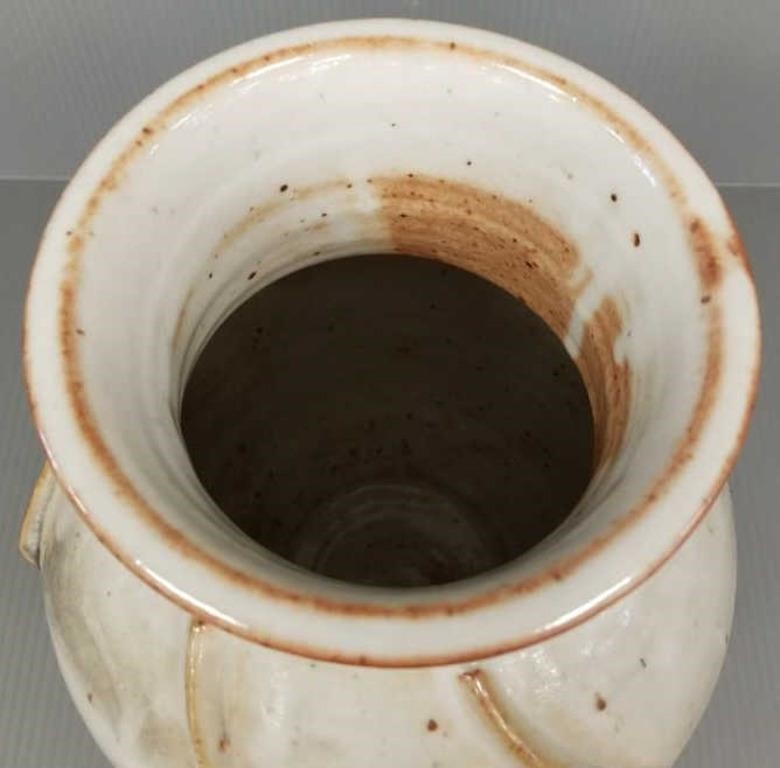 Warren MacKenzie | Large shouldered vase with applications | MutualArt