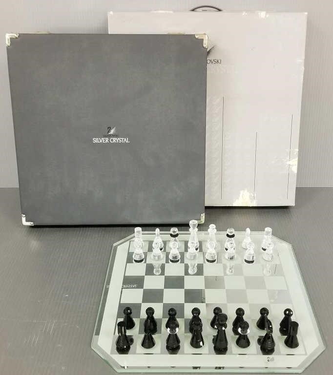 Swarovski | Swarovski crystal chess set in case | MutualArt