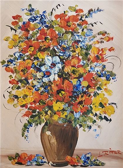 L. Ritter | Stormy Beach Scene | MutualArt