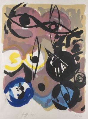 Ernst Wilhelm Nay | FARBLITHO (1964) | MutualArt