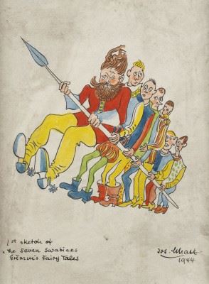 Josef Scharl | THE SEVEN SWABIANS (1896) | MutualArt