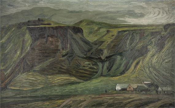 Jóhannes Kjarval | ICELANDIC LANDSCAPE (1885) | MutualArt