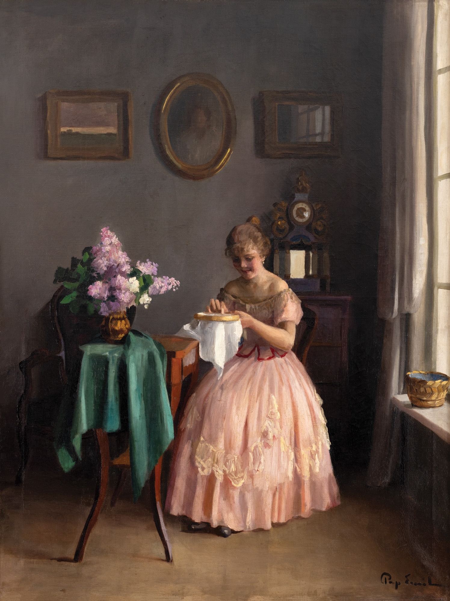 Emil Pap | The Little Seamstress (Circa 17) | MutualArt