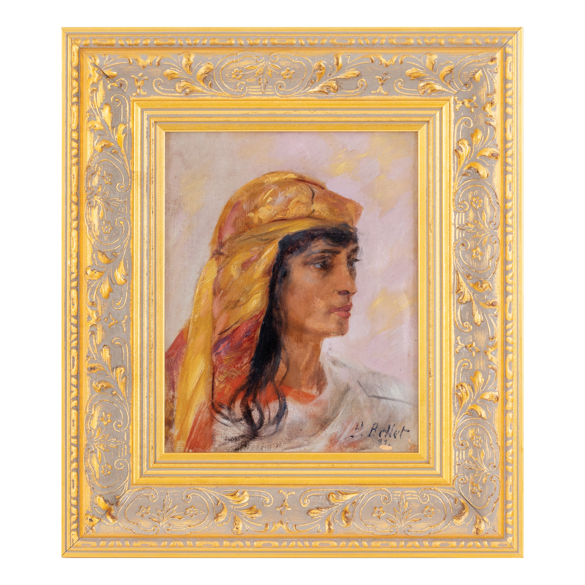 Pierre Auguste Bellet | Woman with Turban [1892] (Circa 17) | MutualArt