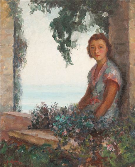 Samuel Mutzner | On the Terrace at Balchik [1939] (Circa 17) | MutualArt