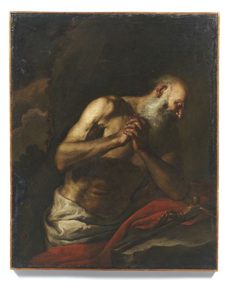 Neapolitan School, 17th Century | Saint Jerome in prayer | MutualArt