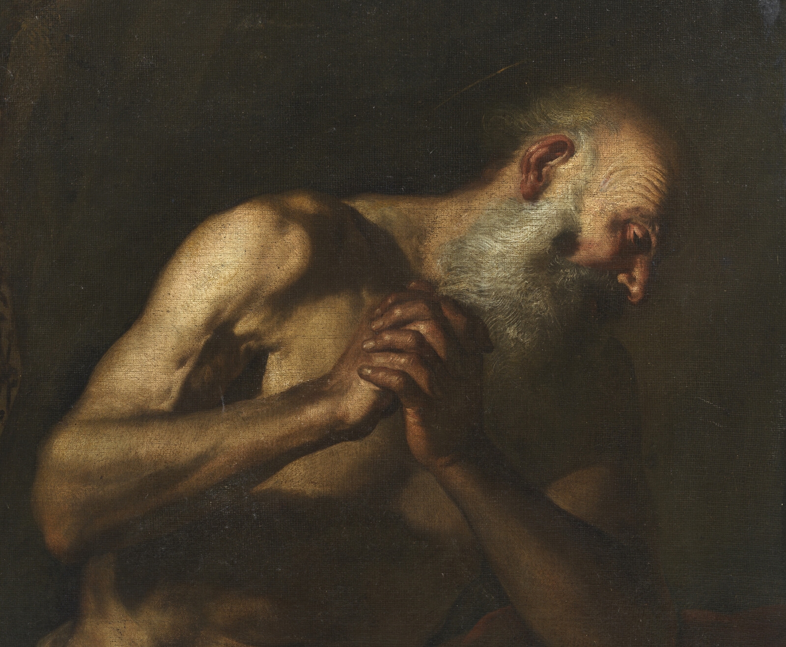 Neapolitan School, 17th Century | Saint Jerome in prayer | MutualArt