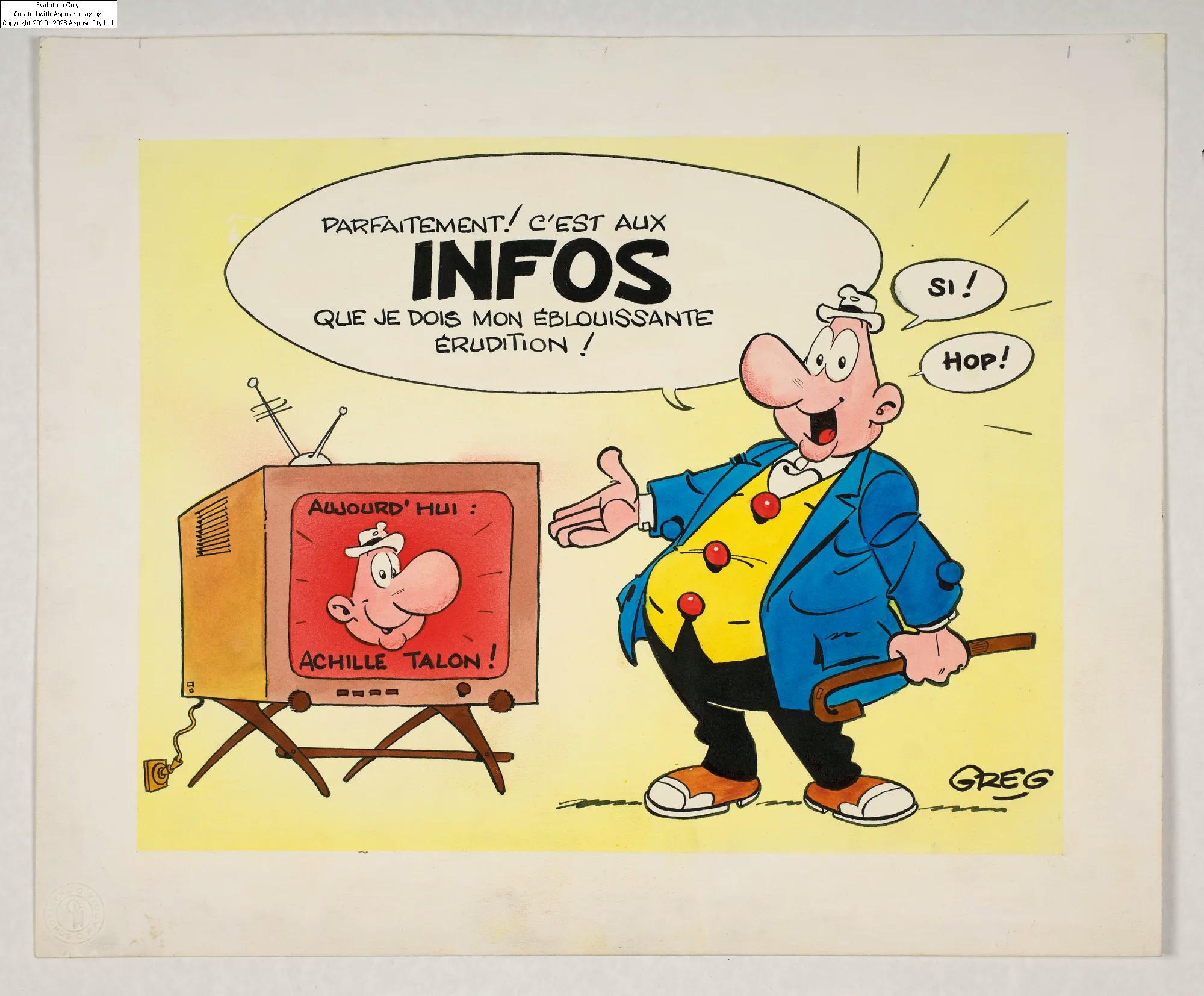 Michel Régnier | Achille Talon (1970) | MutualArt