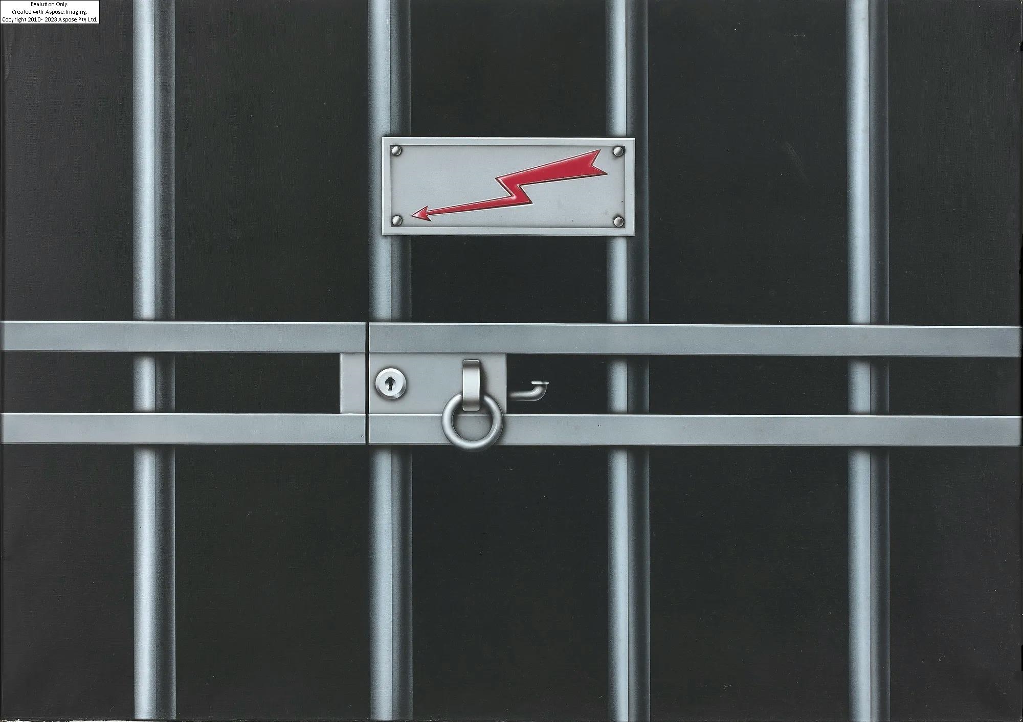 Peter Klasen | Grille haute tension détail (1979) | MutualArt