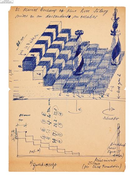 Marcel Duchamp | Projet pour une sculpture « Rose Selavy et Marcel ...