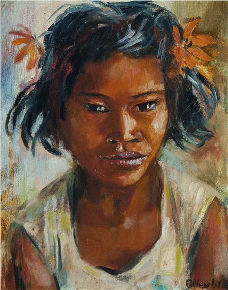 Margaret Olley | Girl (1967) | MutualArt