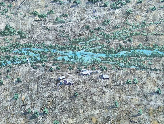 Leon Pericles | “Landscape” (1977) | MutualArt