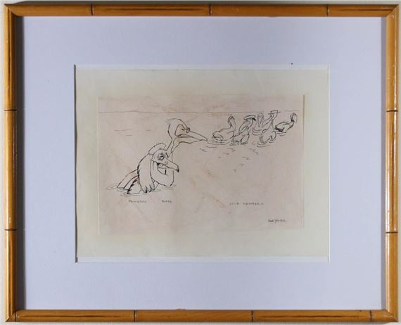 Bob Foster | BOB FOSTER THREE INK AND WATERCOLOR DRAWINGS | MutualArt