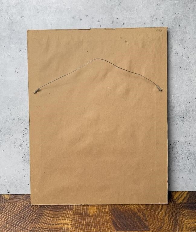 Gale Running Wolf | Gale Wolf Sr Indian Encampment Painting (1986 ...