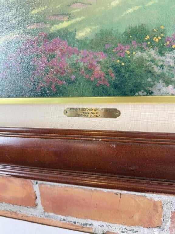 Thomas Kinkade | Thomas Kinkade Gardens Beyond Spring Gate Giclee ...