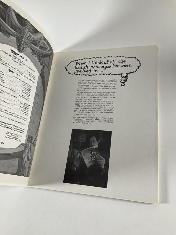 Robert Crumb | Promethean Ent. No.4 1974 V.Moscoso Foldout VF/NM (1974 ...
