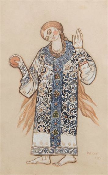 Leon Bakst | Costume design for the ballet Sacre du printemps 31.5x20 ...