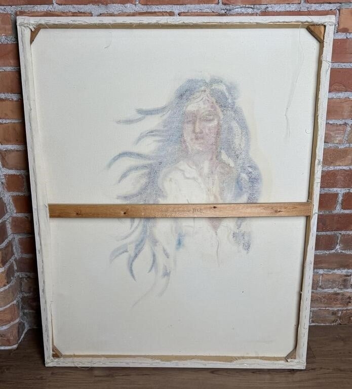 Stafford Dutton | Stafford Dutton Montana Indian Woman Painting | MutualArt