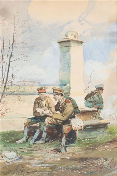 Juliusz Holzmüller | Scene form First World War | MutualArt