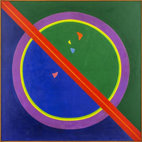 David Aspden | Blue & Green Divided (1960) | MutualArt