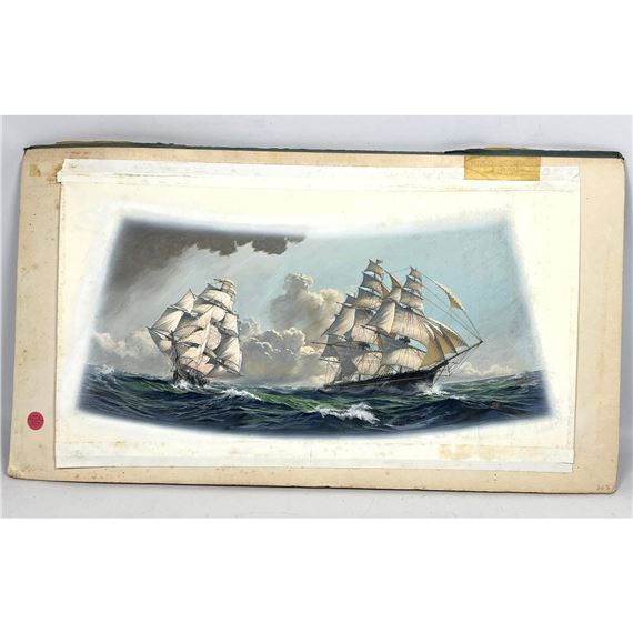 Franklin Mint | Len J Pearce painting on art board. Clipper Ship ...