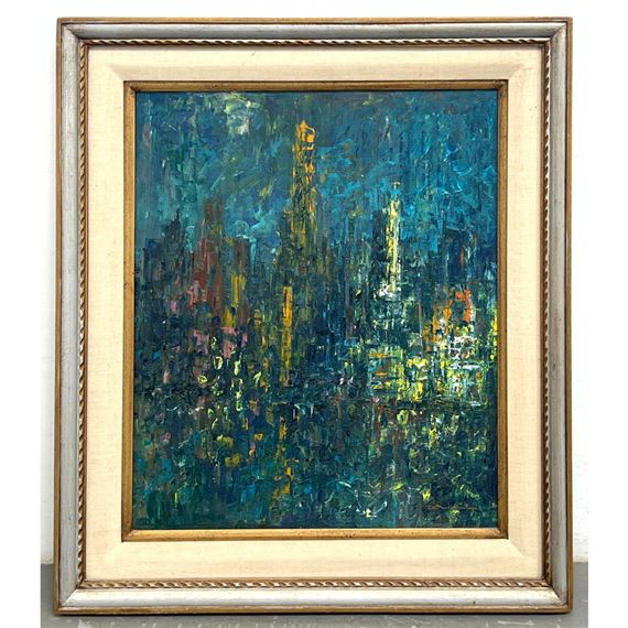 David Winston | DAVID WINSTON Abstract painting on canvas. Signed ...