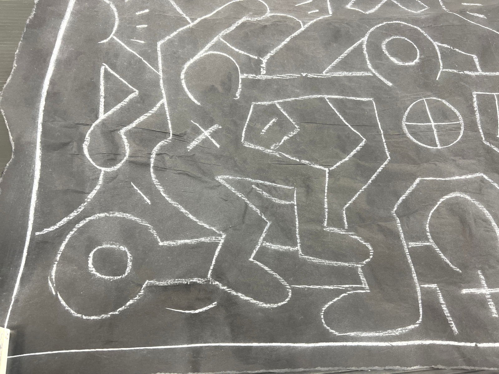 Keith Haring | KEITH HARING style chalk subway drawing. Unframed (11 ...