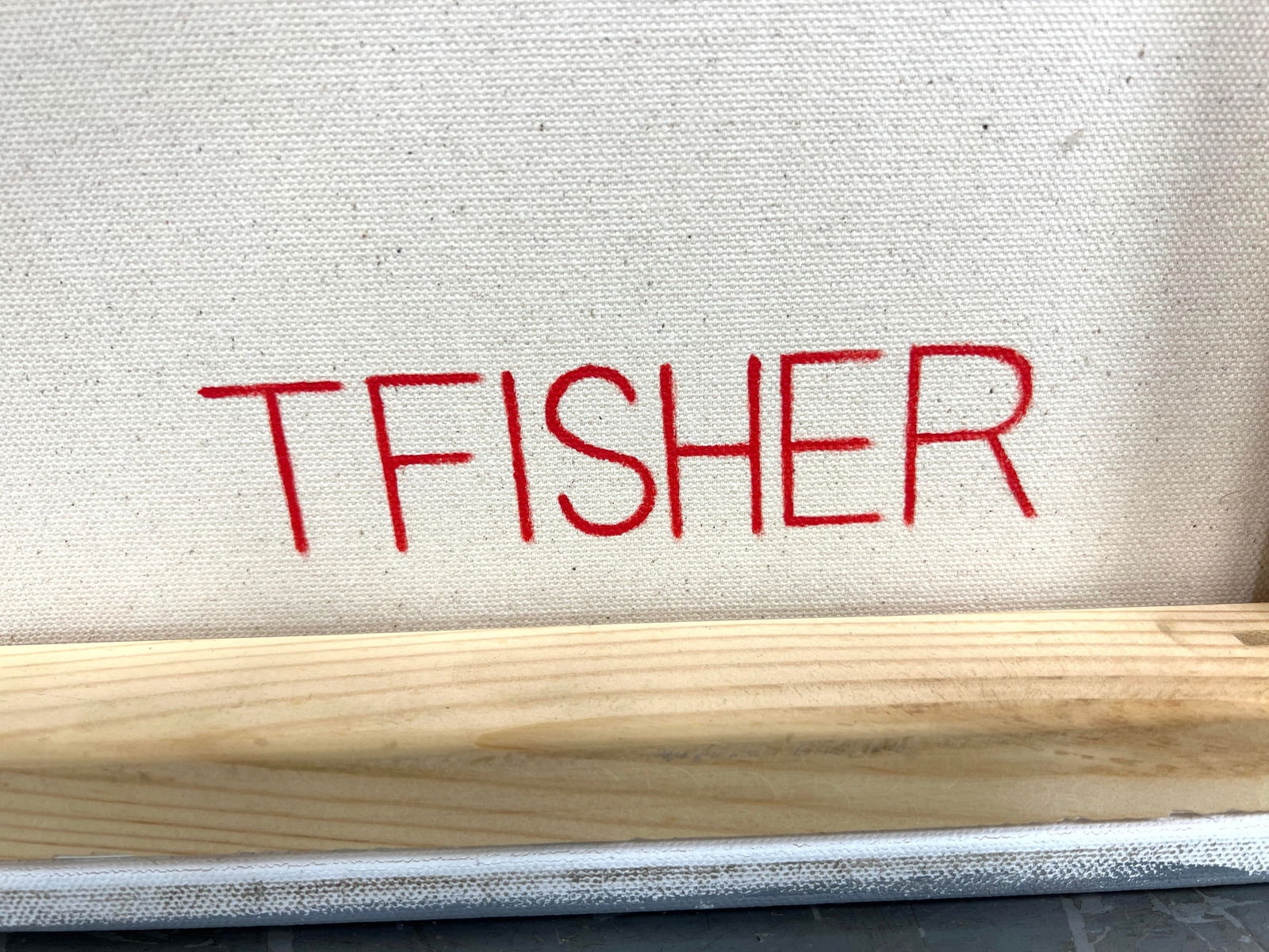 Tim Ray Fisher | TIM RAY FISHER Acrylic Op Art Painting on Canvas ...