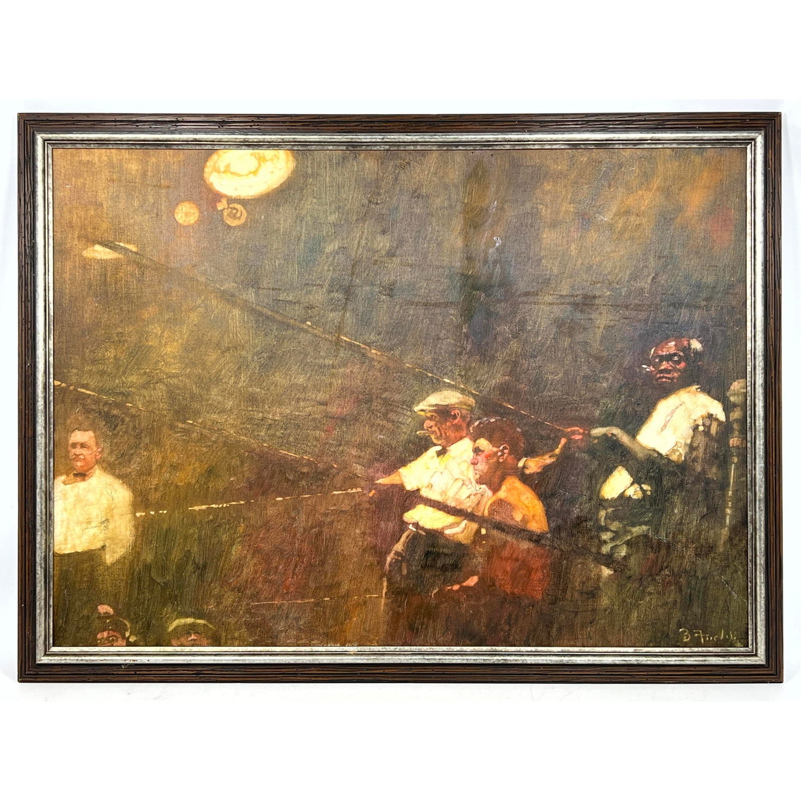 Bernie Fuchs | BERNARD Bernie FUCHS Boxing Match Illustration oil ...