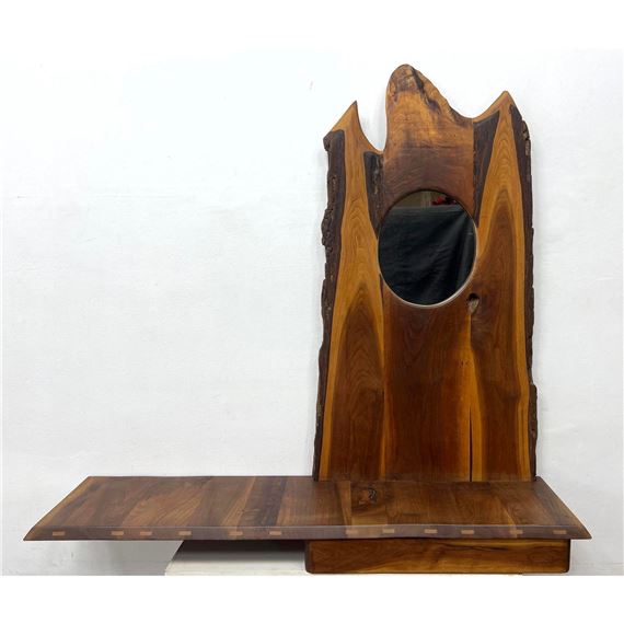 American Studio | JAMES CAMP floating console. Live edge Upper Element ...