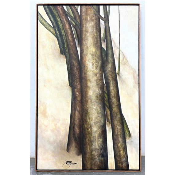 Sohrab Sepehri | SOHRAB SEPEHRI Abstract Modern Painting of Trees ...
