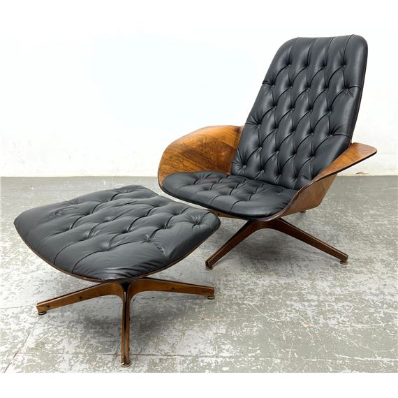 George Mulhauser | George Mulhauser Plycraft Lounge Chair and Ottoman ...
