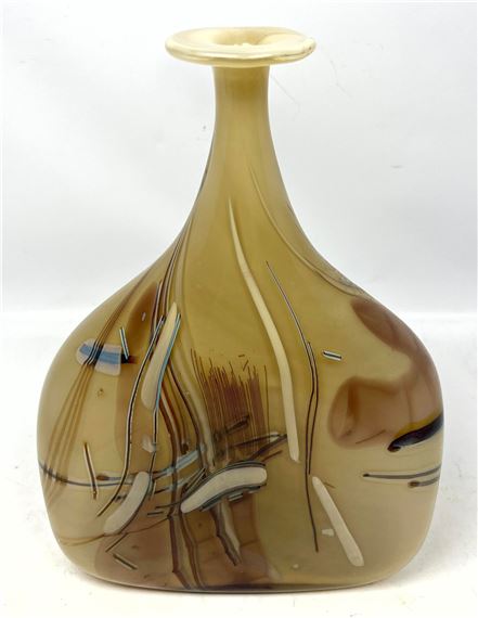 Daniel Edler | DANIEL EDLER Studio Art Glass Vase. 1981. Graffiti ...