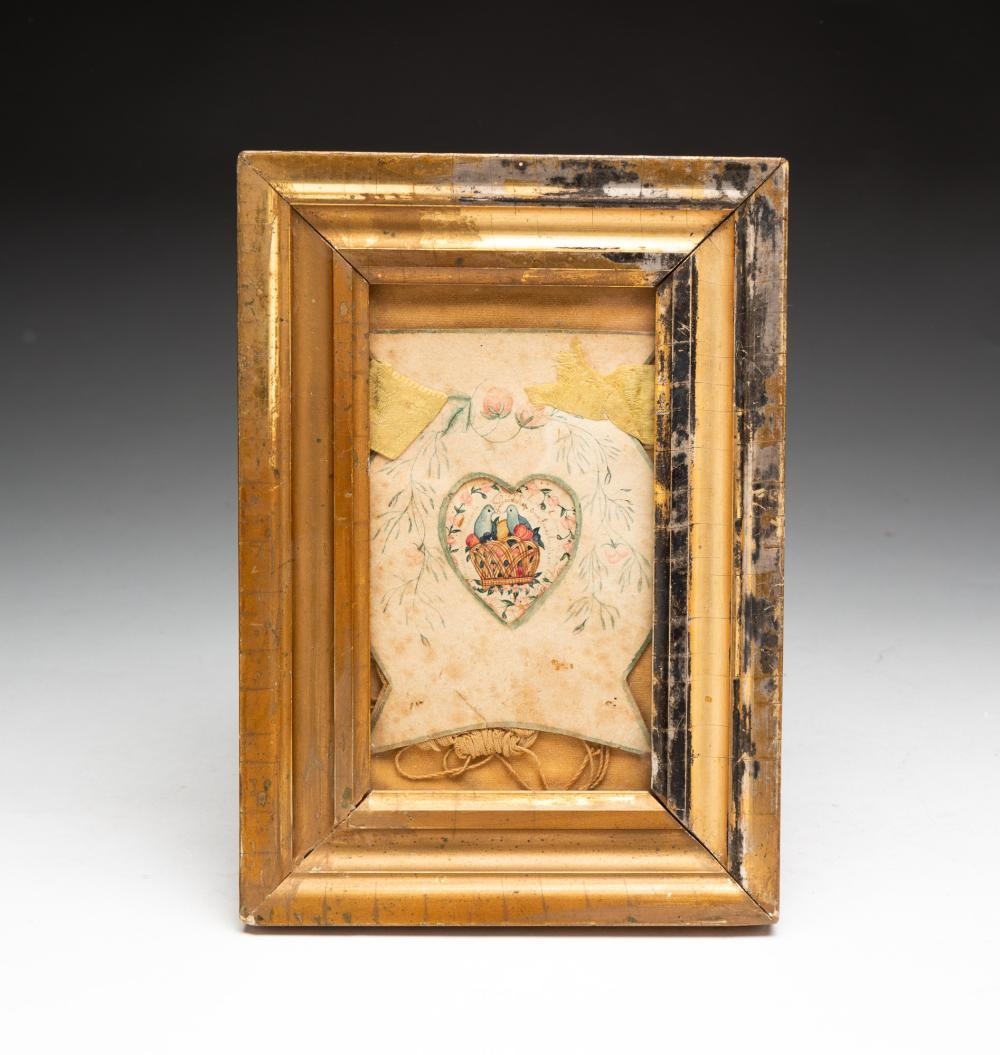 American School, 18th Century | FOLK ART LOVE TOKEN | MutualArt